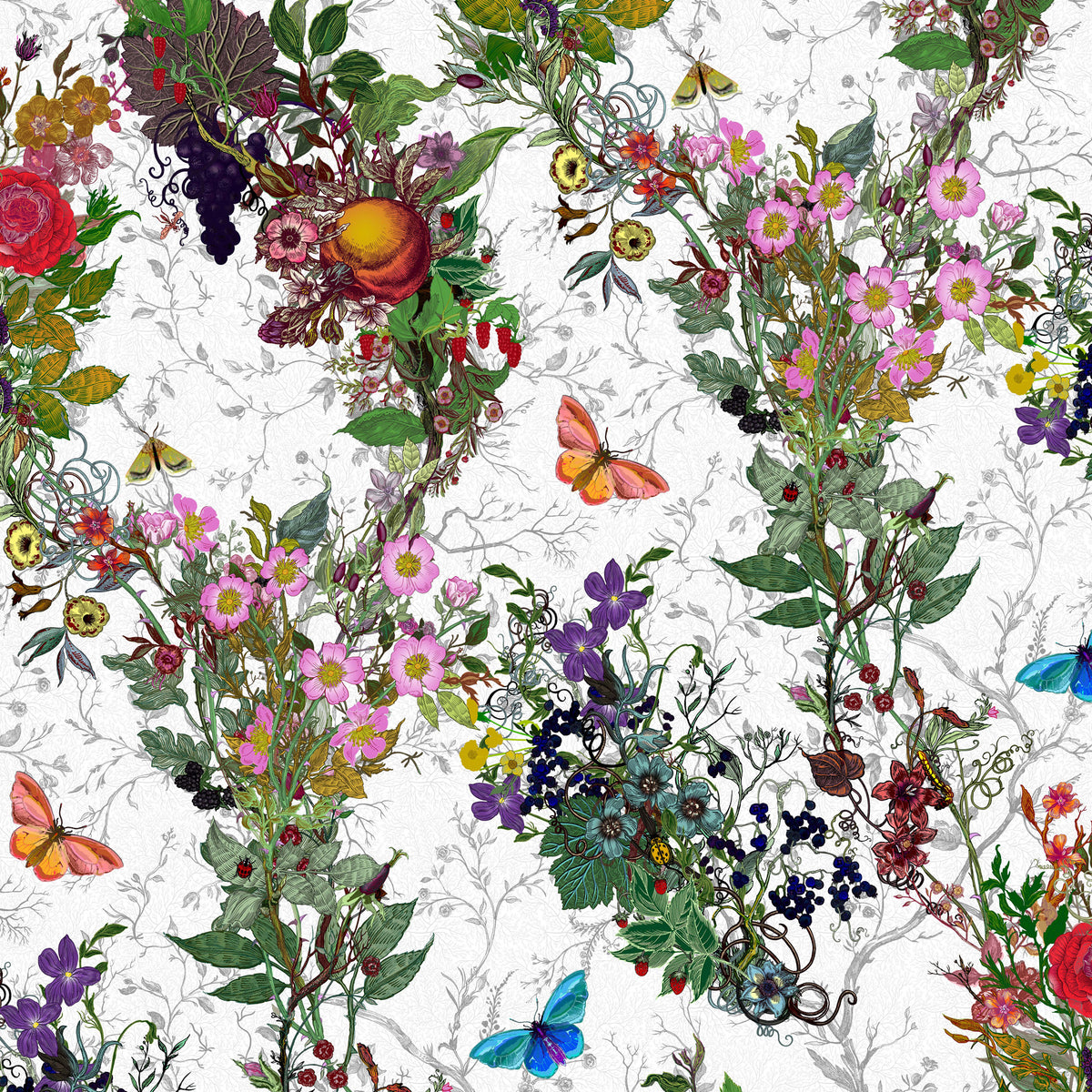 Timorous Beasties 'Bloomsbury Garden' Wallpaper – Jane Richards Interiors