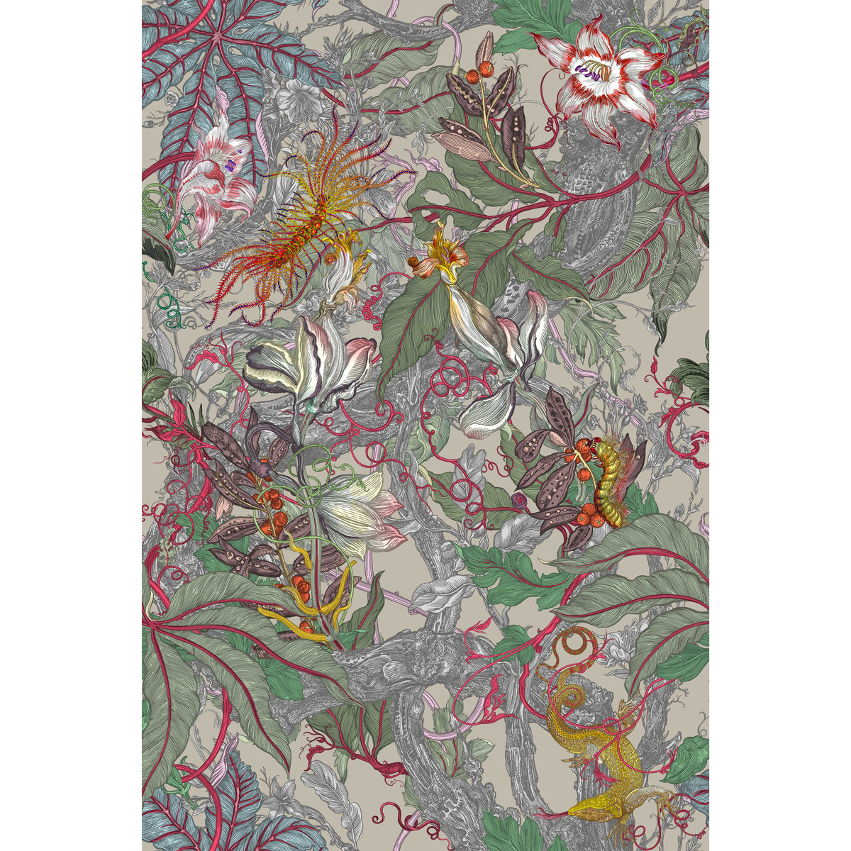 Timorous Beasties 'XL Jungle' Modular Wallpaper Panels: Baccalis – Jane ...