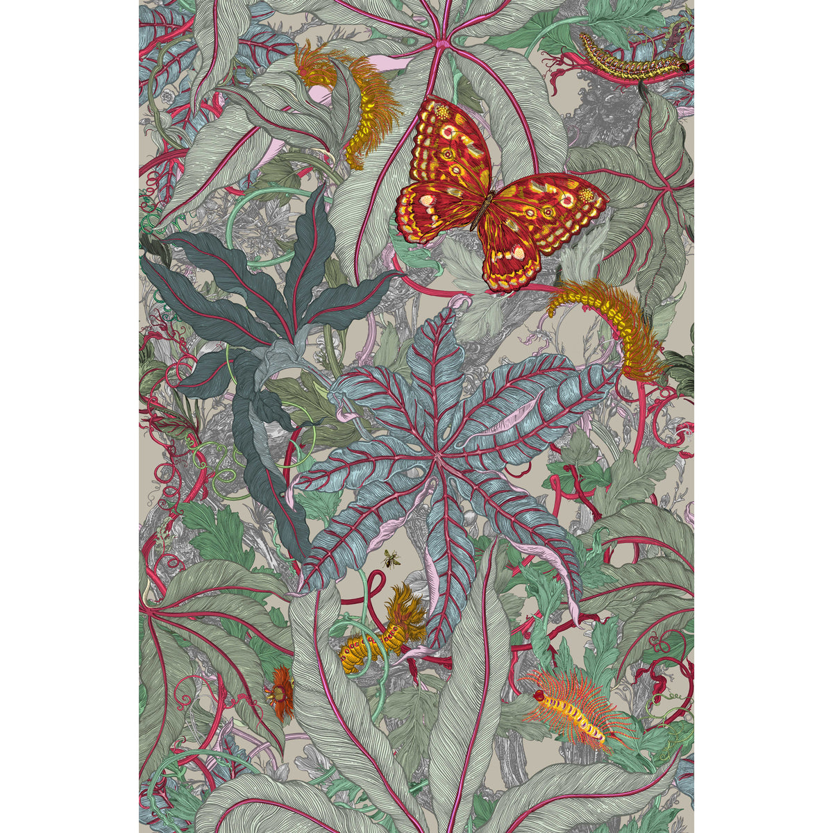 Timorous Beasties 'XL Jungle' Modular Wallpaper Panels: Grandifolius ...