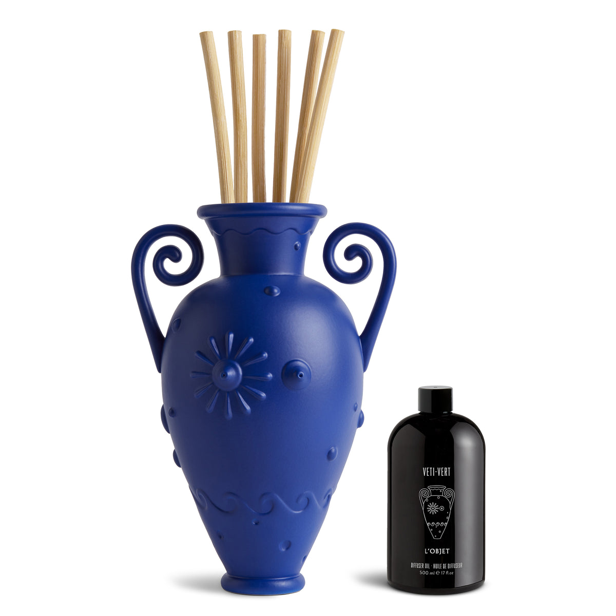 L’Objet 'Pantheon Orpheus Amphora' + Veti-Vert Diffuser Set - Blue ...