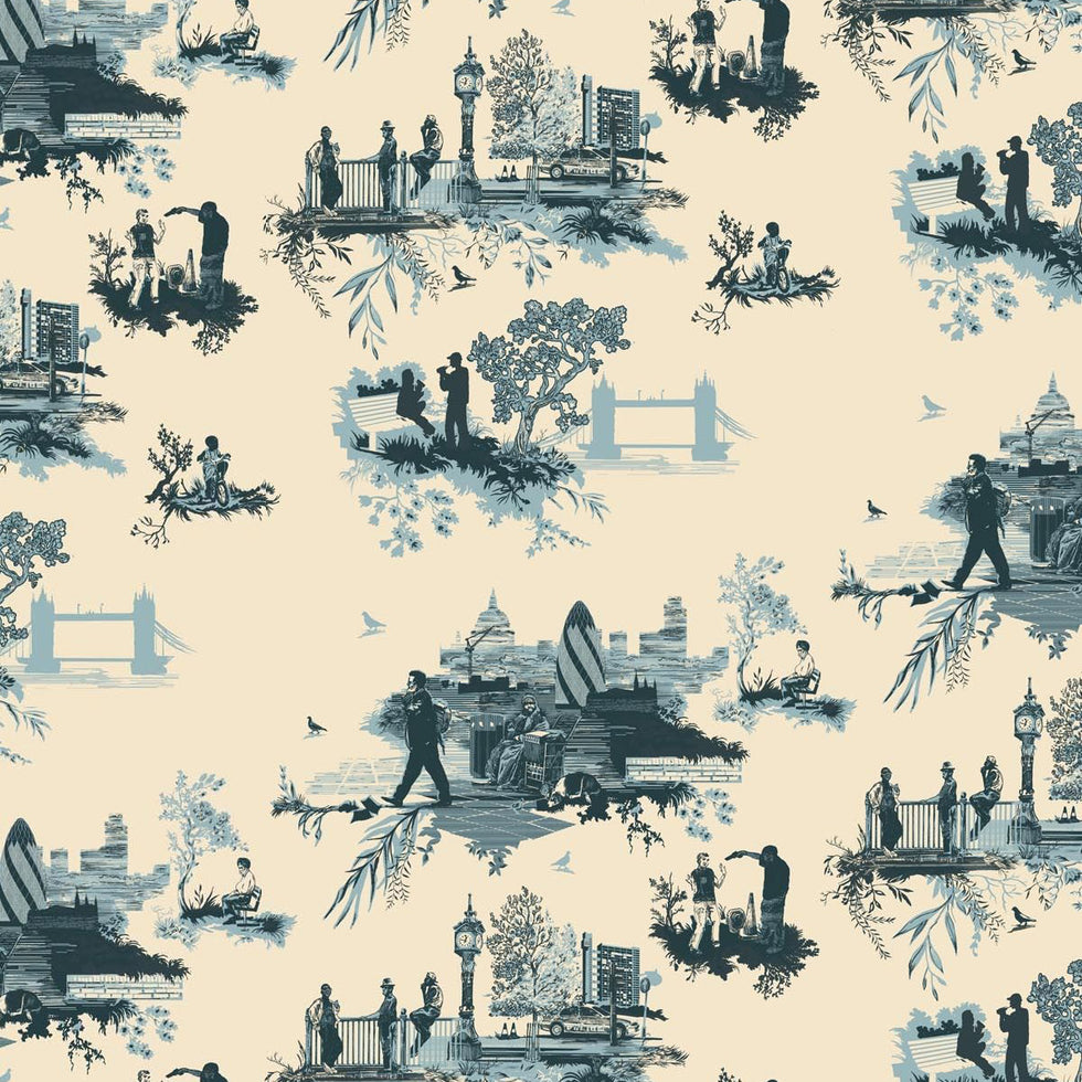 Timorous Beasties 'London Toile' Wallpaper Red & Pink on Cream – Jane ...