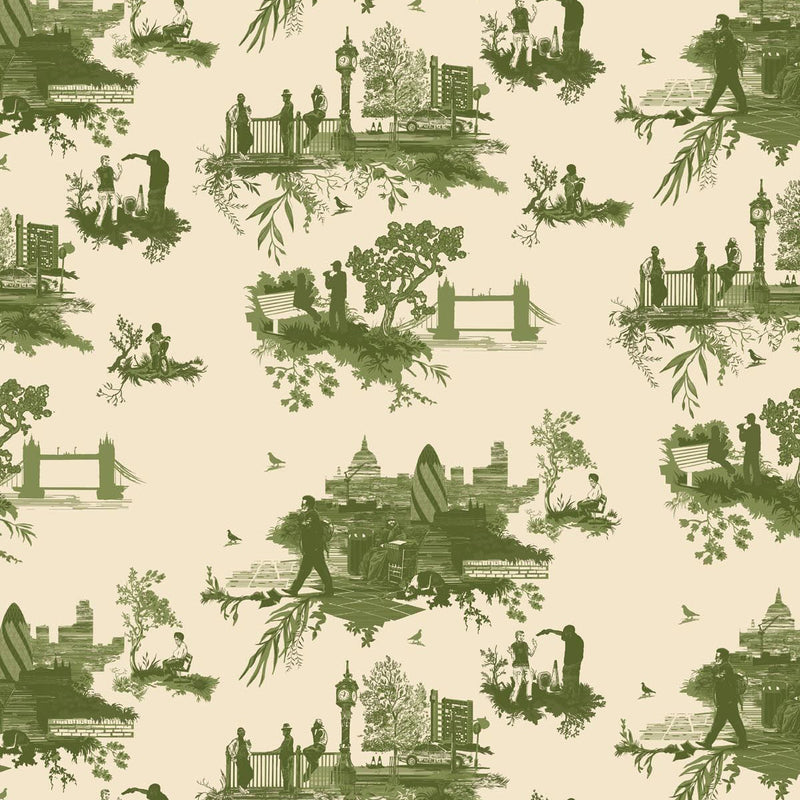 Timorous Beasties 'London Toile' Wallpaper Red & Pink on Cream – Jane ...